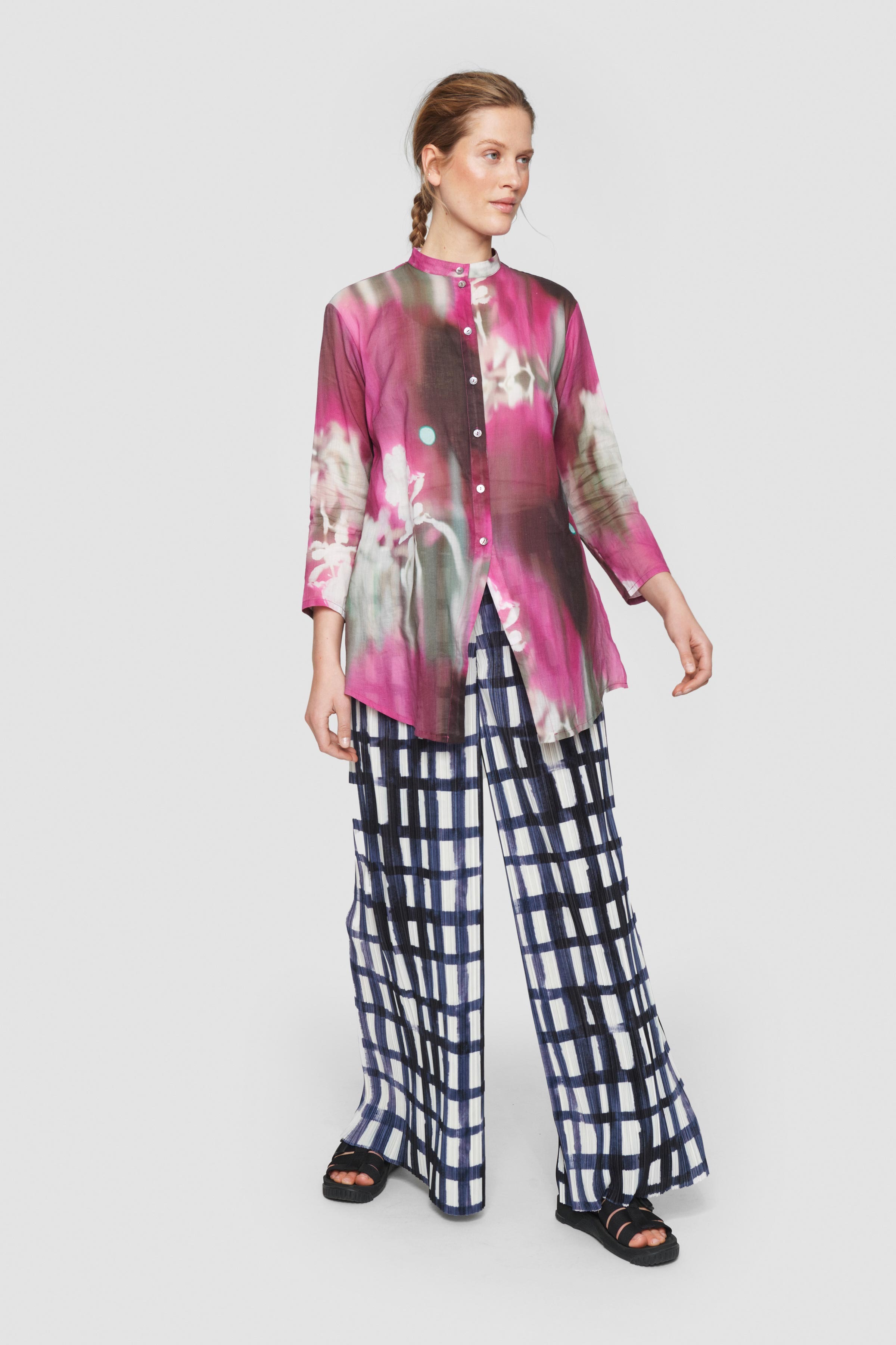 Watercolour check pants