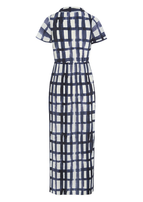 Watercolour check dress
