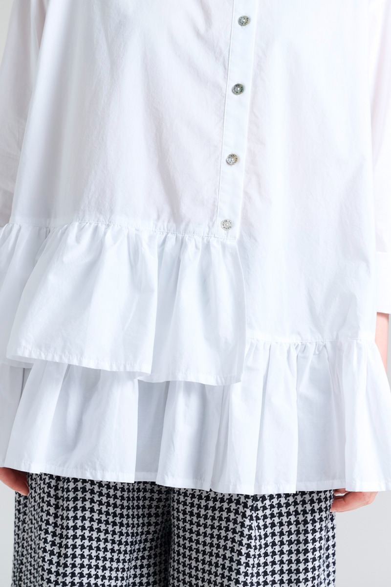 Core cotton Frill Shirt
