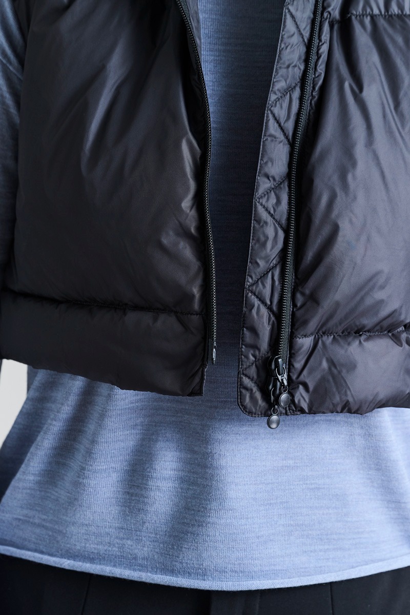 Feather down Short Vest