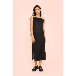 Airy linen narrow dress